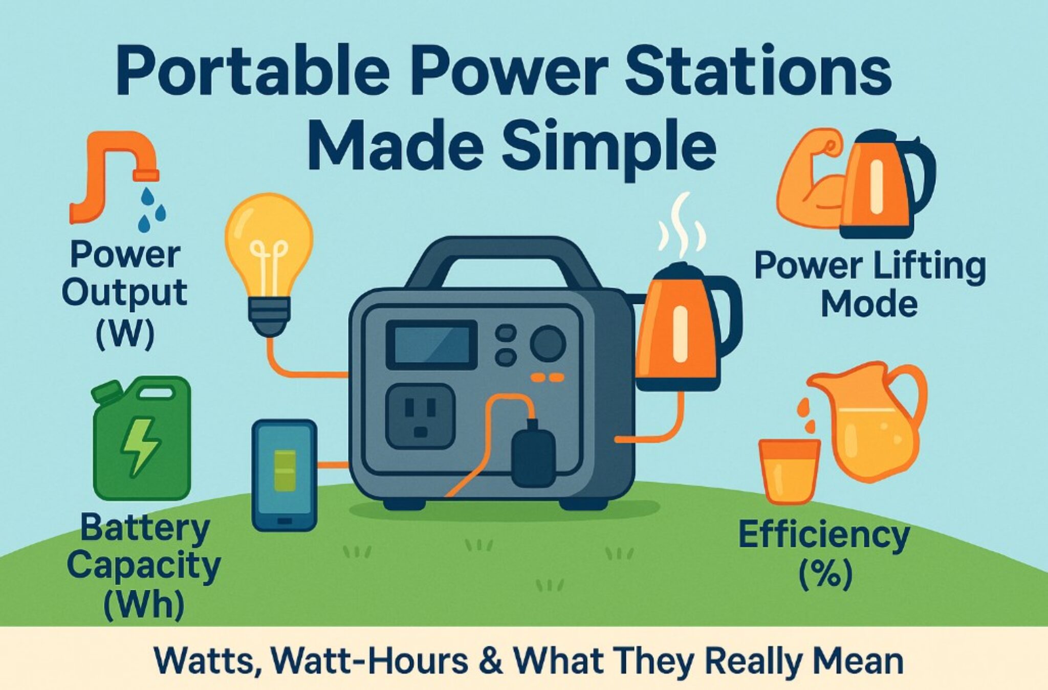 Portable Power Stations for Beginners: Understanding Watts, Watt-Hours ...